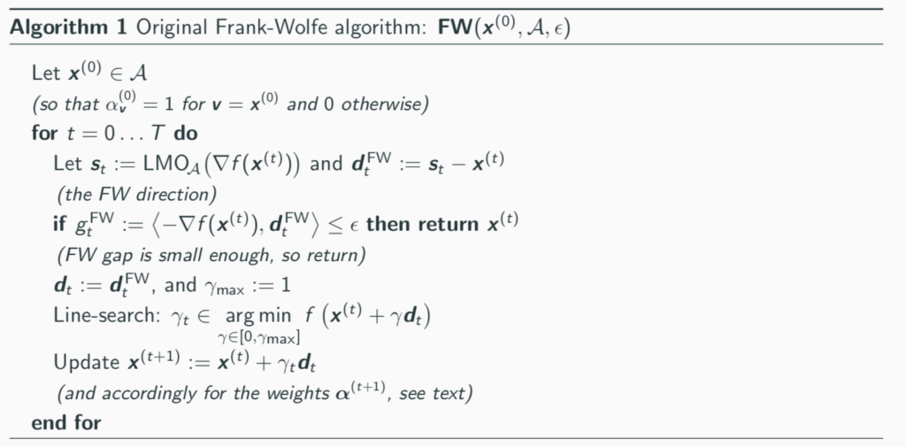 On the Global Linear Convergence of Frank-Wolfe Optimization Variants – Optimization in Machine ...
